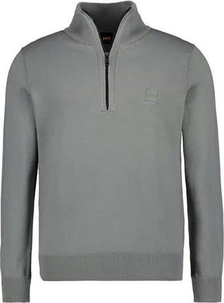 Boss Orange by Hugo Boss BOSS Orange Herren Troyer grau unifarben