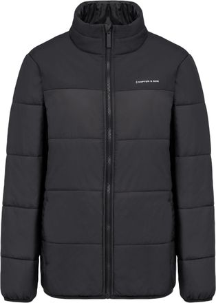 Kapten & Son Light Puffer Jacket All Black XL | &Uuml;bergangsjacke Damen & Herren schwarz | Solo oder als Base Layer f&uuml;r Winterjacke | atmungsaktiv, winddicht | Outdoo