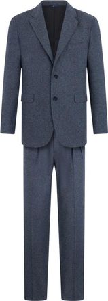 Brooks Brothers Homme, Costumes, Bleu, Taille: 2XL Costume en serg&eacute; chin&eacute;