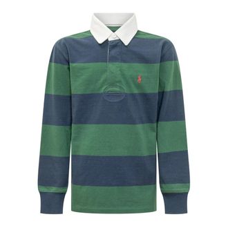 Polo Ralph Lauren LS Rugby Poloshirt - - Tops - Herren - Gr&uuml;n - S