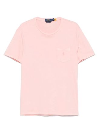 Polo Ralph Lauren t-shirt à motif Polo Pony brodé - Rose