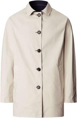 Fa&ccedil;onnable Trench r&eacute;versible en coton m&eacute;lang&eacute;