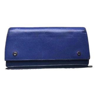 Celine Pre-owned Leder Portemonnaie - - Pre-owned - Damen - Blau - ONE SIZE