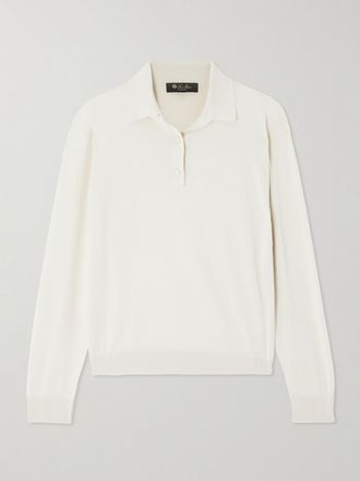 Loro Piana Polo En Coton - Neutres