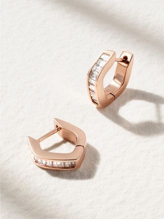 Anita Ko Georgie Creolen Aus 18 Karat Ros&eacute;gold Mit Diamanten