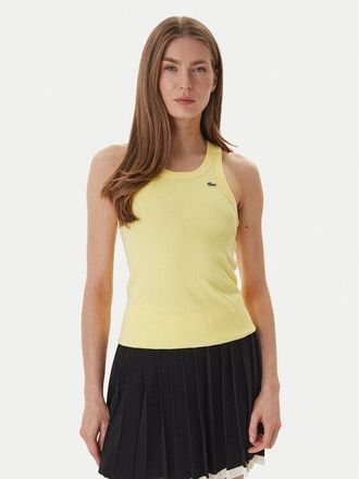 Lacoste Top TF5388 Gelb Slim Fit