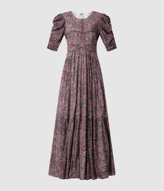 Isabel Marant Robe Sichellia Crushed Berry