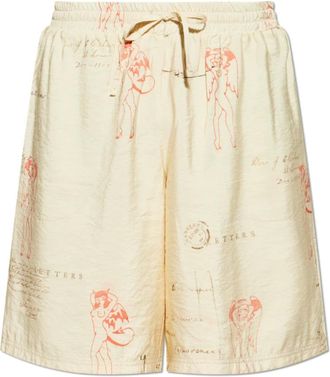 Misbhv Misbhv, Homme, Shorts, Jaune, Taille: L Printed Drawstring Shorts