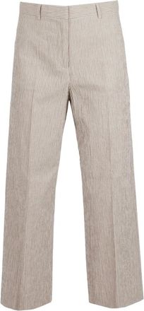 Max Mara Femme, Pantalons, Beige, Taille: 36 FR Pantalone Marina a righe