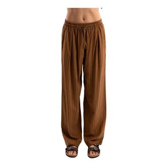 Hinnominate Wide Hosen - - Trousers - Damen - Braun - S