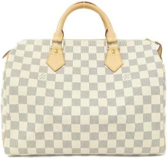 Louis Vuitton Pre-owned Speedy Damier Azur Boston Bag - Femme - Pre-owned - Beige - Taille: ONE Size