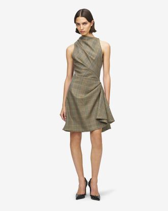 Alexander McQueen Asymmetrisches Minikleid im Country-Karo - Item 856843QJAFR9101