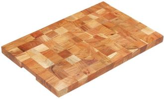 vidaXL vidaXL Planche &agrave; d&eacute;couper 60x40x3,8 cm Bois dacacia massif