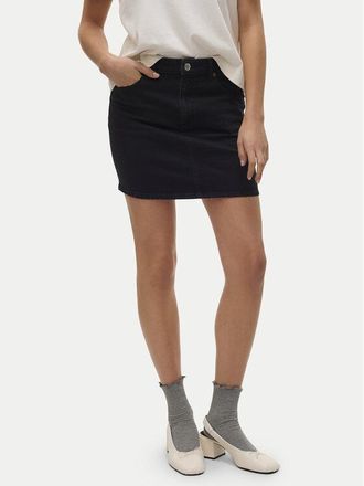Vero Moda Jeansrock Tessa 10301536 Schwarz Regular Fit