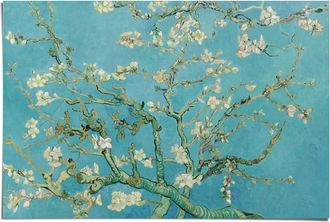 Reinders Poster, Van Gogh Mandelbl&uuml;te, Wohnzimmer, Poster, Wanddeko, Room Decor, 150 gr. gl&auml;nzend Bilderdruckpapier, Blau, 61 x 91,5