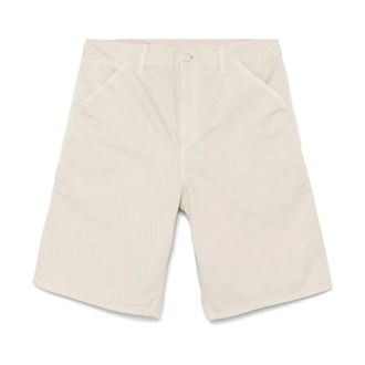 Carhartt Work in Progress Beige Shorts mit Schr&auml;gen Taschen - - Shorts - Herren - Beige - W32