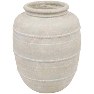 Atmosphera Vase D&eacute;co Jarre Romia 46cm Beige