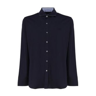 Fay Baumwollhemd - - Shirts - Herren - Blau - M