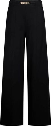 Liu Jo Femme, Pantalons, Noir, Taille: 42 FR Pantalon avec d&eacute;tails fendus