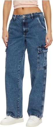 Guess Femme, Jeans, Bleu, Taille: W29 G10 Straight Cargo Jeans