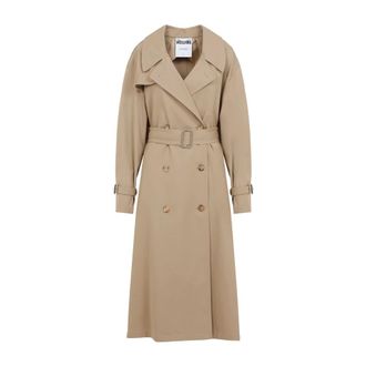 Moschino Baumwoll-Nylon-Mantel - - Coats - Damen - Beige - XS