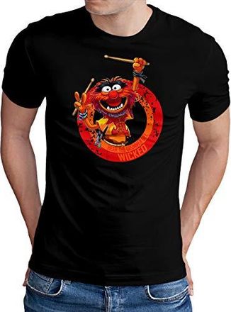 OM3 Wicked Drummer - T-shirt - Homme - Marqueur à percussion - Heavy Metal Rock - S - 4XL - Noir - XX-Large