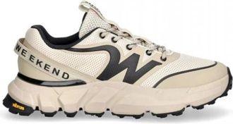 Max Mara Femme, Chaussures, Beige, Taille: 39 EU Baskets &agrave; d&eacute;tail logo