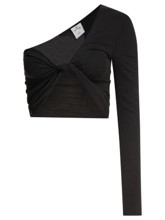 Courr&egrave;ges Schwarzes Elasthan-Top