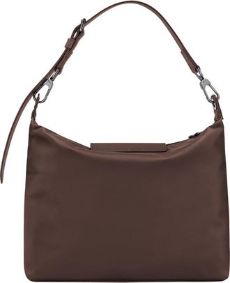 Longchamp Womens Hobo Bag Le Pliage Xtra Brown Leather Shoulder