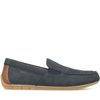 Rieker Blaue klassische geschlossene Mokassin-Loafer - - Shoes - Herren - Blau - 44 EU