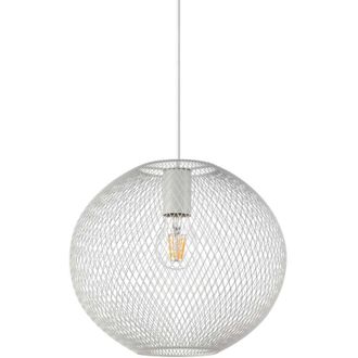 Ideal Lux Net Hängeleuchte mit Drahtgestell, 29 cm, Weiß - Ideal Lux
