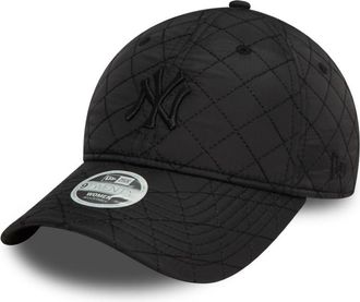 New Era New York Yankees Damenkappe 9Twenty verstellbar Frau Mädchen Baseball Cap unstrukturiert schwarz - One-Size