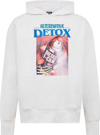 Diesel Kapuzenpullover f&uuml;r Herren/Damen Unisex, Regul&auml;r (Wei&szlig;)