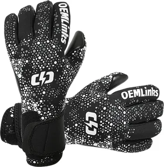 Generic Fu&szlig;ball Torwarthandschuhe,Atmungsaktiv rutschfest Dick Elastisch Komfort | Fu&szlig;ball Handschuhe Mit Fingerschutz,F&uuml;r Und M&auml;dchen Kinder Teenager Familie