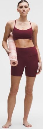 lululemon Short Align taille haute pour Femmes - 15 cm - Burgundy - Taille 10