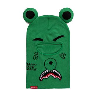 Sprayground Sprayground, Homme, Accessoires, Vert, Taille: ONE Size Masque de Ski Ours Vert Tricot Broderie Requin