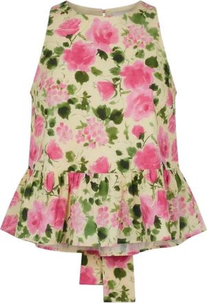 Liu Jo Femme, Tops, Multicolore, Taille: 34 FR Top &agrave; imprim&eacute; floral