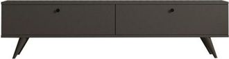 M&S Collection Meuble TV 2 portes 160x25x35 cm anthracite