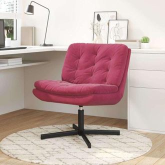 vidaXL Fauteuil relaxant pivotant Autre Rouge bordeaux 63 x 75 x 76 cm Vidaxl