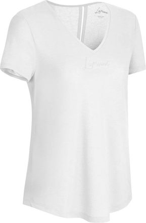 LaMunt Femme, Tops, Blanc, Taille: 44 FR Tina V-Neck Cotton T-Shirt