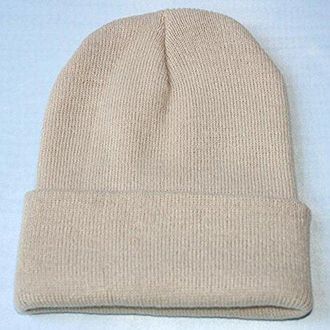Generic Bonnet de ski chaud unisexe en tricot - Slouchy Hop Hip - Casquette de baseball dhiver, kaki, Taille unique
