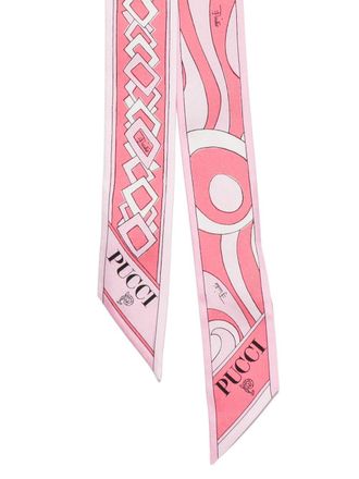 Pucci Printed Silk Scarf - Pink