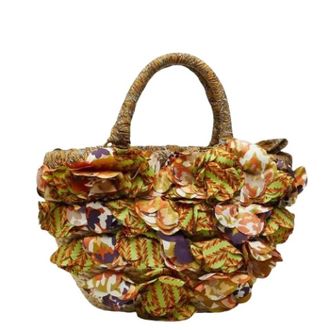 Prada Sac &agrave; main Pre-owned Vintage en raphia - Femme - Pre-owned - Multicolore - Taille: ONE Size