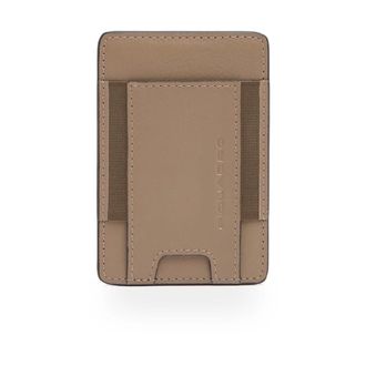 Piquadro Porte-cartes MagSafe en cuir Circle avec protection Rfid - Femme - Accessoires - Brun - Taille: ONE Size