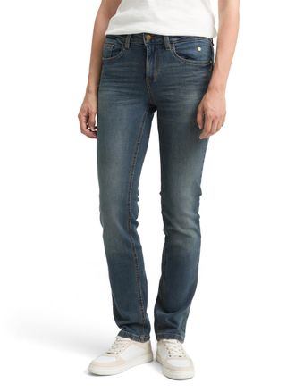 Tom Tailor Damen Alexa Straight Jeans, 10281 - Mid Stone Wash Denim, 32W / 30L