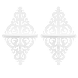 NUOBESTY 2 St&uuml;ck Kreatives H&auml;ngeregal Wandmontiertes Aufbewahrungsregal f&uuml;r Wohnzimmer und Schlafzimmer Einfaches Wandregal zur Dekoration und Organisation