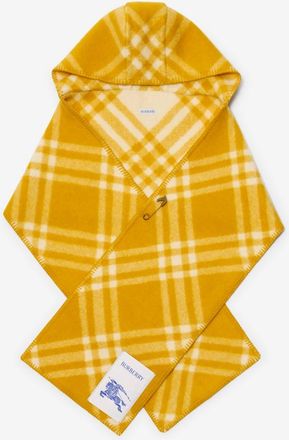 Burberry Kapuzenschal aus Wolle mit Karomuster