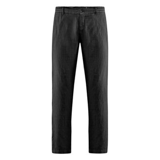 Bomboogie Homme, Pantalons, Noir, Taille: W38 Pantalon de jogging en lin