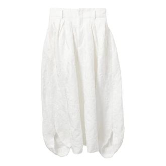 Comme Des Gar&ccedil;ons Blumengestickte Cropped-Hose - - Trousers - Damen - Wei&szlig; - M