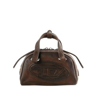 Diesel Oval D Leather Shoulder Bag